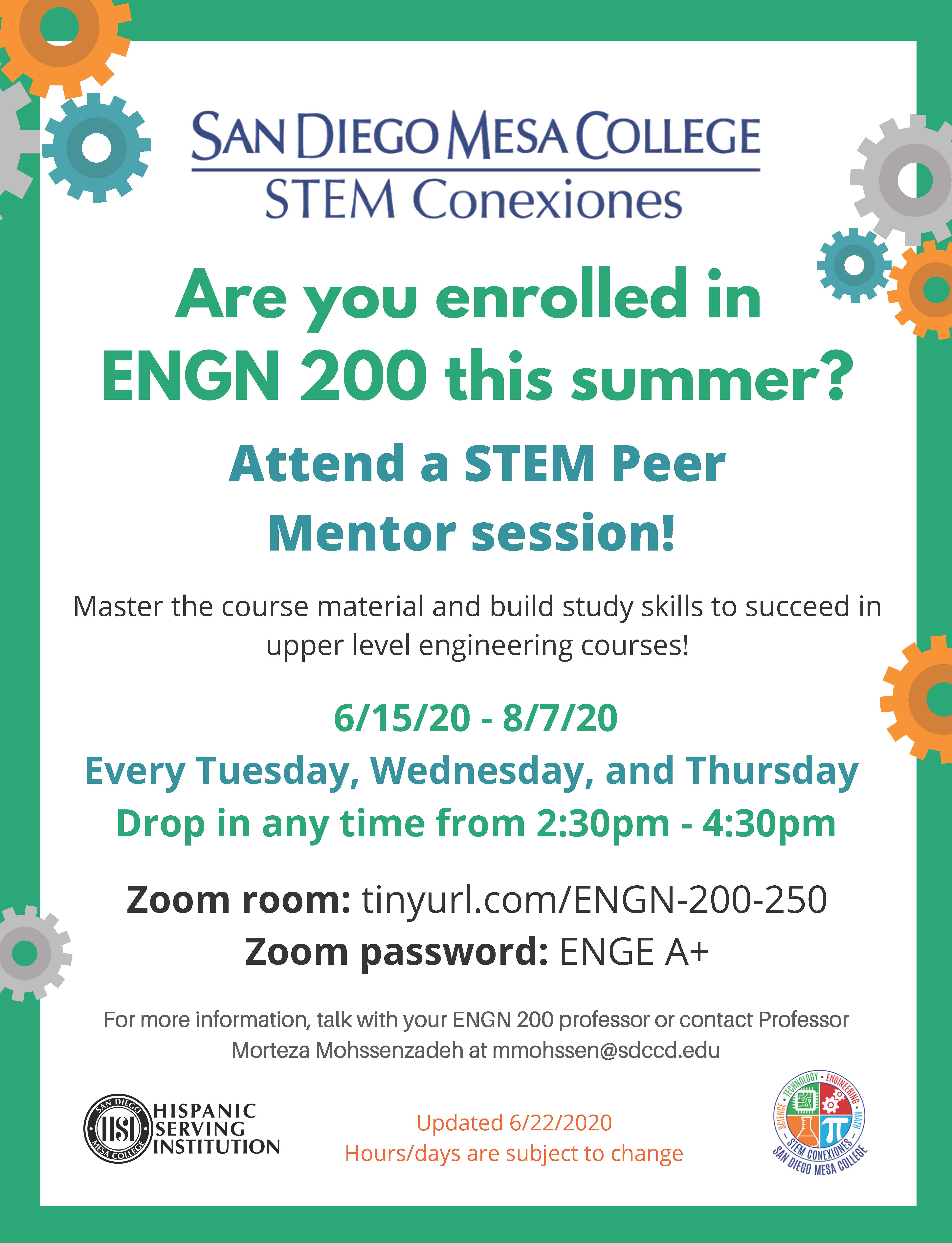 STEM Peer Mentor Program